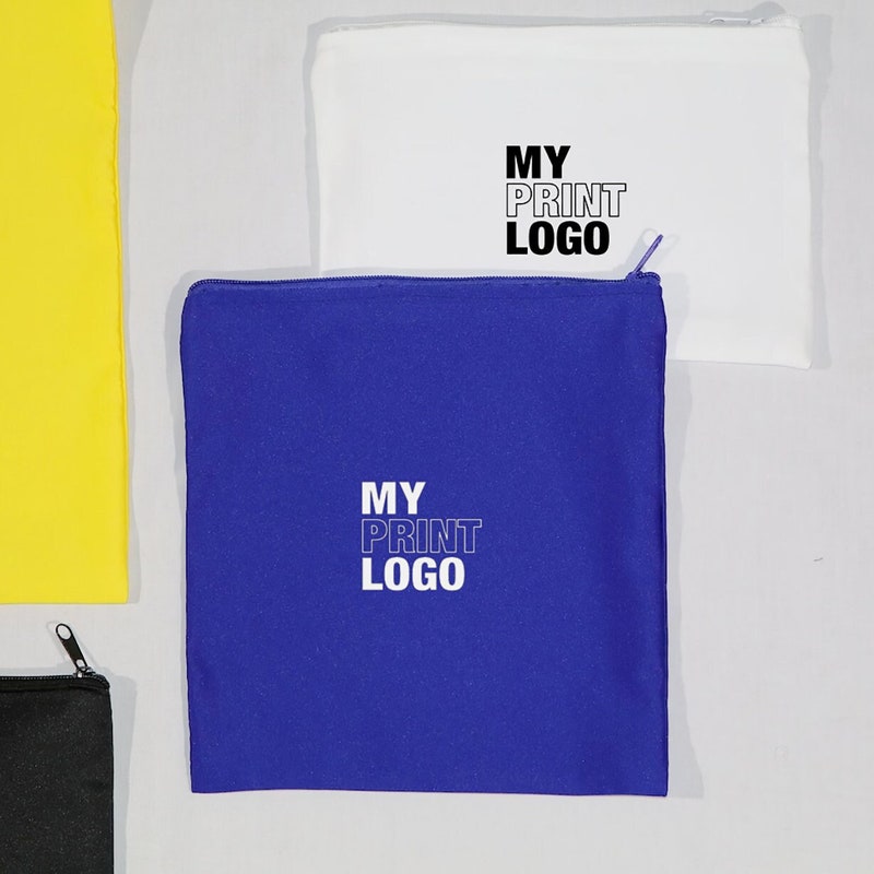 Custom Logo Zipper Bag - Etsy