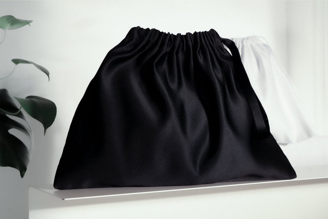 Handmade Satin Dust Bag: Custom Embroidery Handbag Storage - Etsy