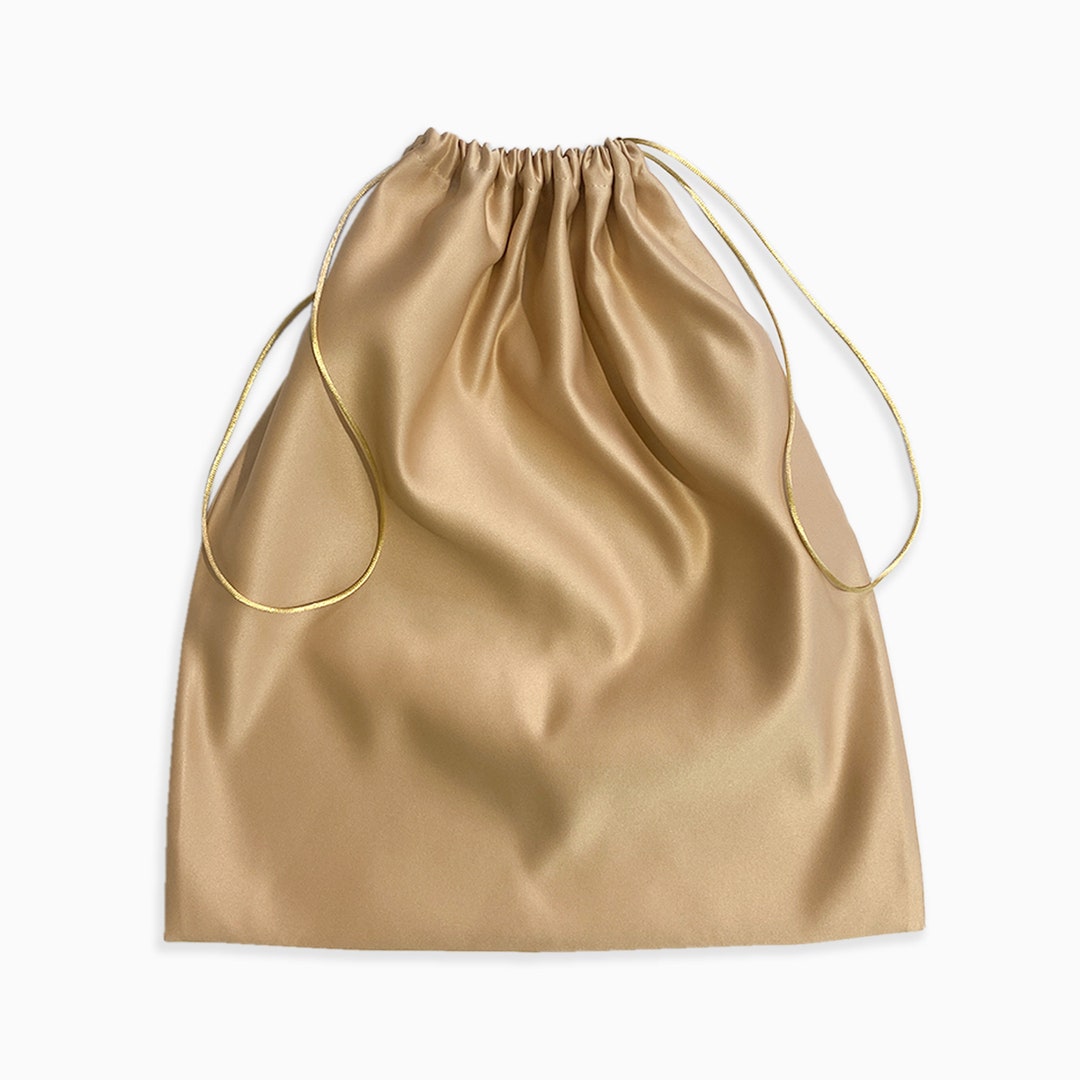 Gold Satin Dust Bag - Extra Small to Extra Large - Handmade in USA ...