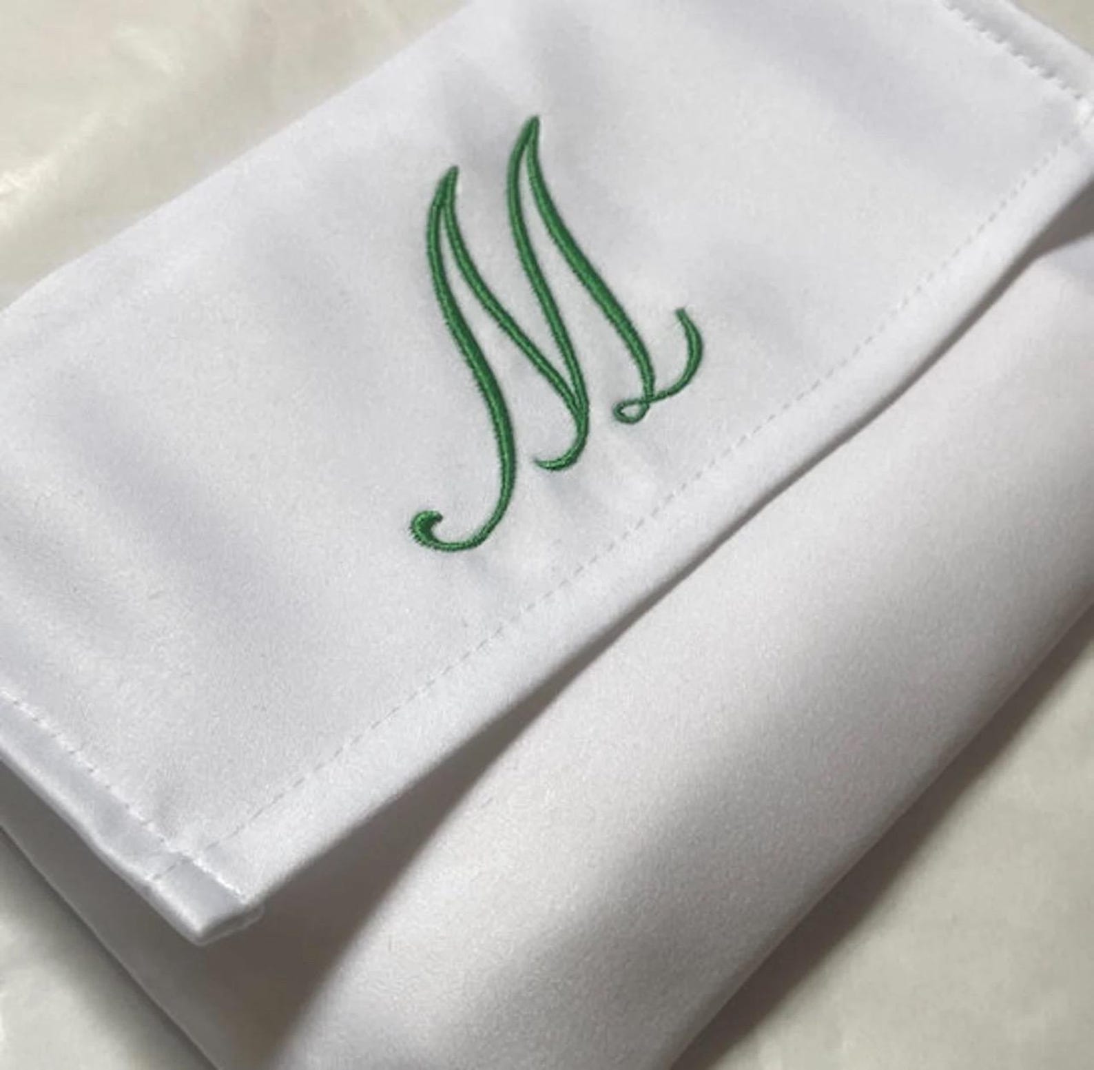 Custom Monogram Satin Dust Bag: Handmade Envelope Pouch - Etsy