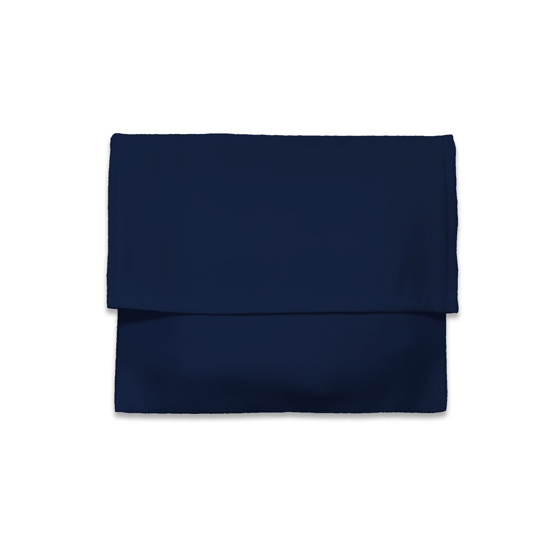 Navy Blue Satin Flap Envelope Bag - Extra Small to Extra Large ...
