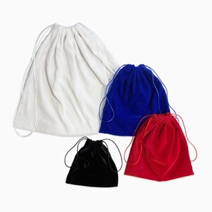 Red Velvet Dust Bag - Extra Small to Extra Large - Broadcloth Cotton ...