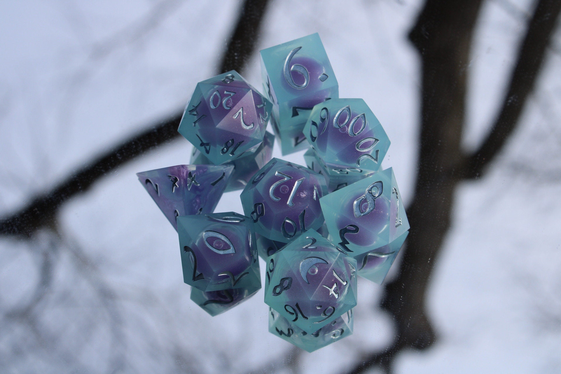 Infinity-sided Die Sharp Edged Liquid Core Dice for Ttrpgs - Etsy