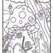 Mushroom House Printable Coloring Page - Tree Coloring Page - Plant ...