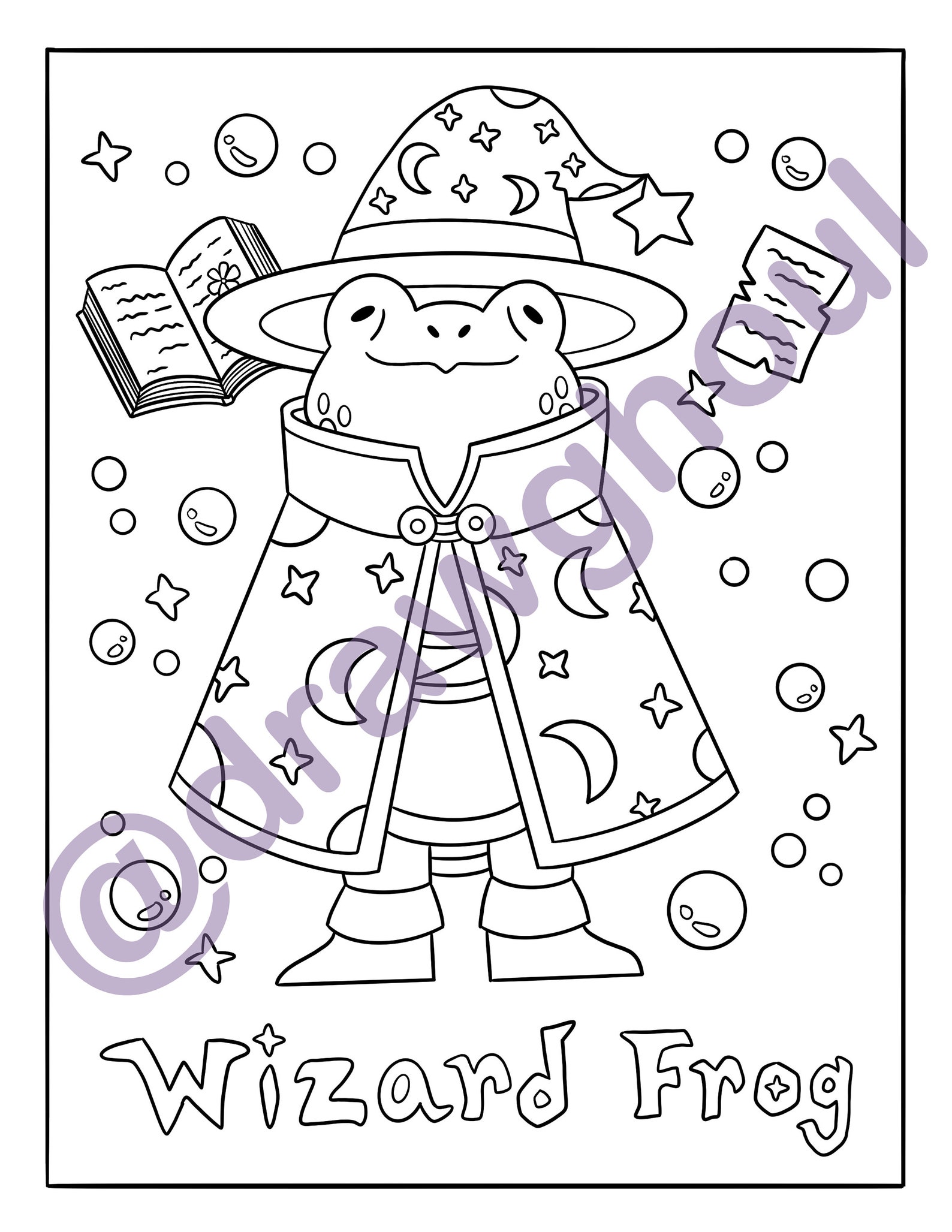 Dnd Frogs Printable Coloring Pages Dungeons and Dragons - Etsy