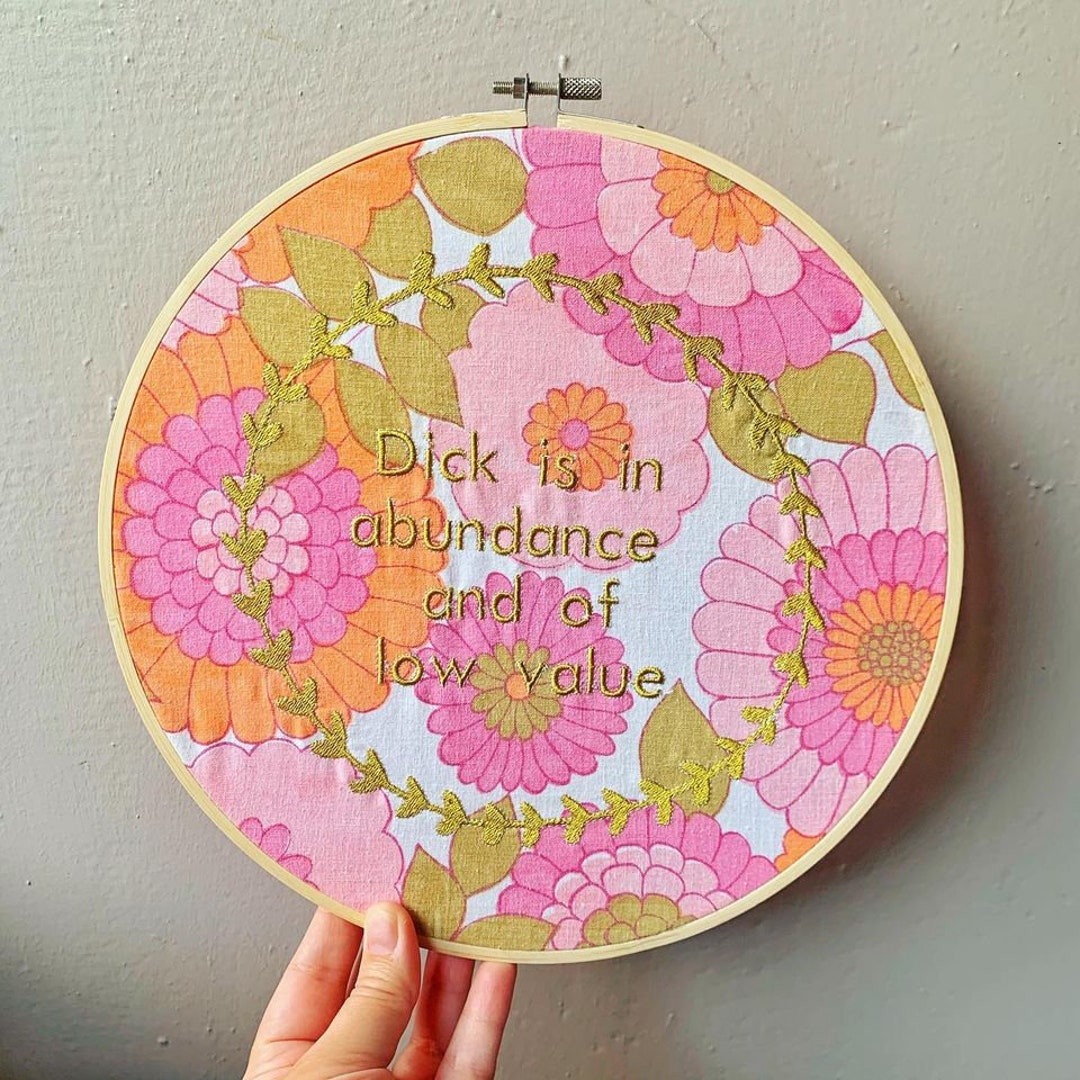 Subversive Embroidery, Embroidery Hoop Art, Feminist Embroidery, Hoop ...