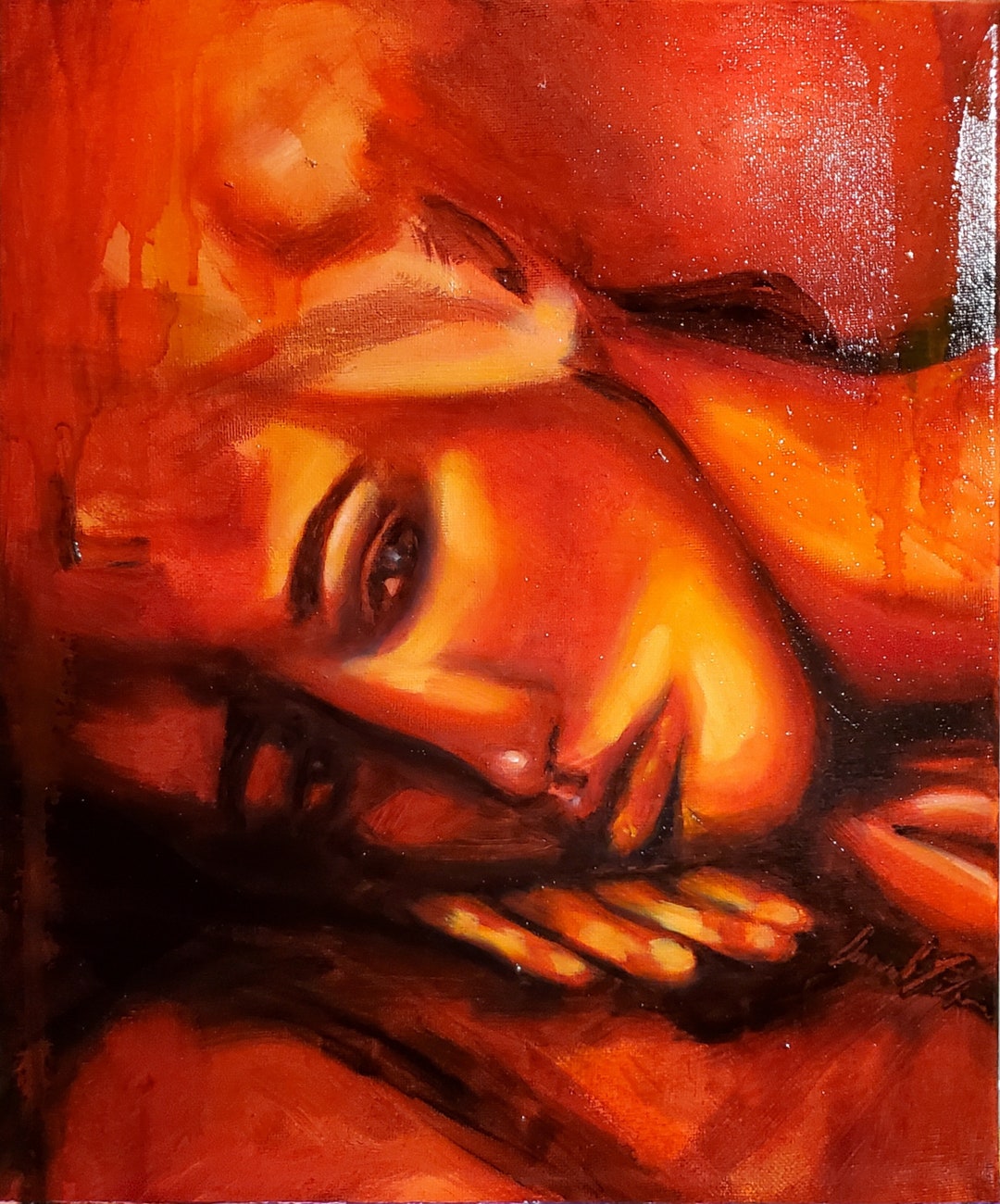 Greek Mythology Woman Portrait Original Oil Painting Harmonia Ares ...