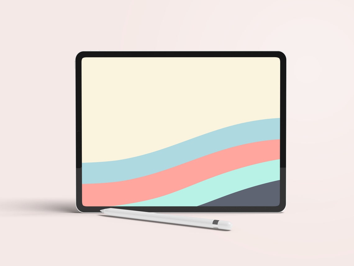 Aesthetic Retro iPad Wallpaper Background - Fun, Abstract, INSTANT ...