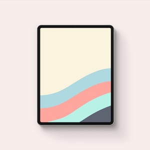 Aesthetic Retro iPad Wallpaper Background - Fun, Abstract, INSTANT ...