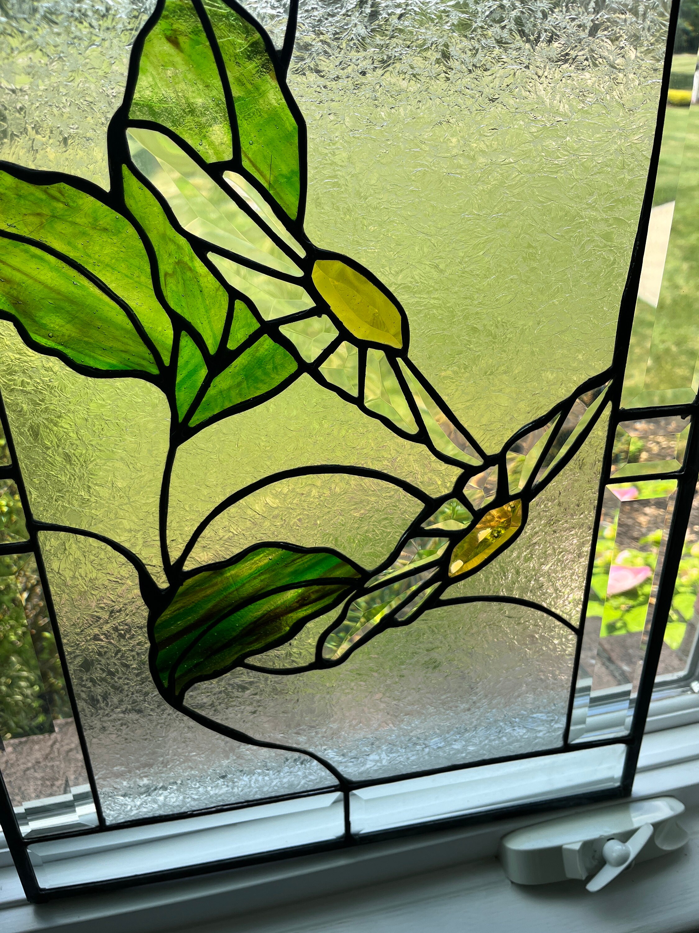 Stained Glass Daisy Window Hanging - Etsy