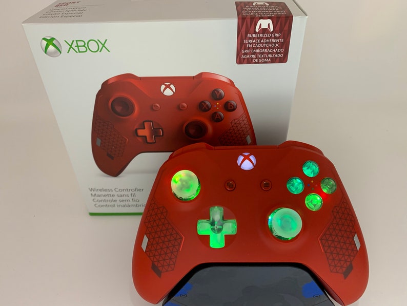 NUEVO controlador deportivo rojo Xbox One de edición limitada con modo ...