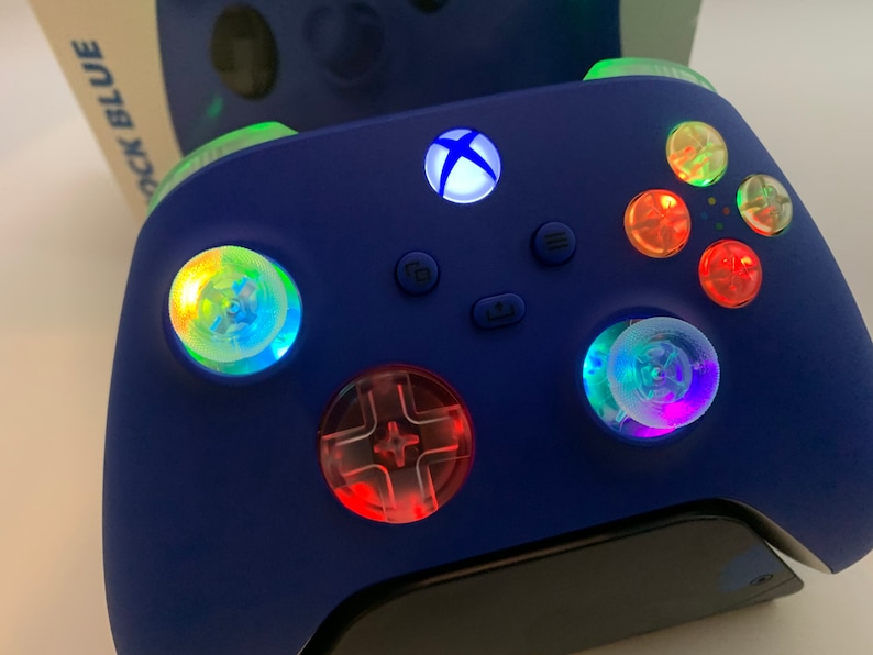 BRAND NEW Blue Xbox One Controller W Color Changing LED Mod Gaming - Etsy