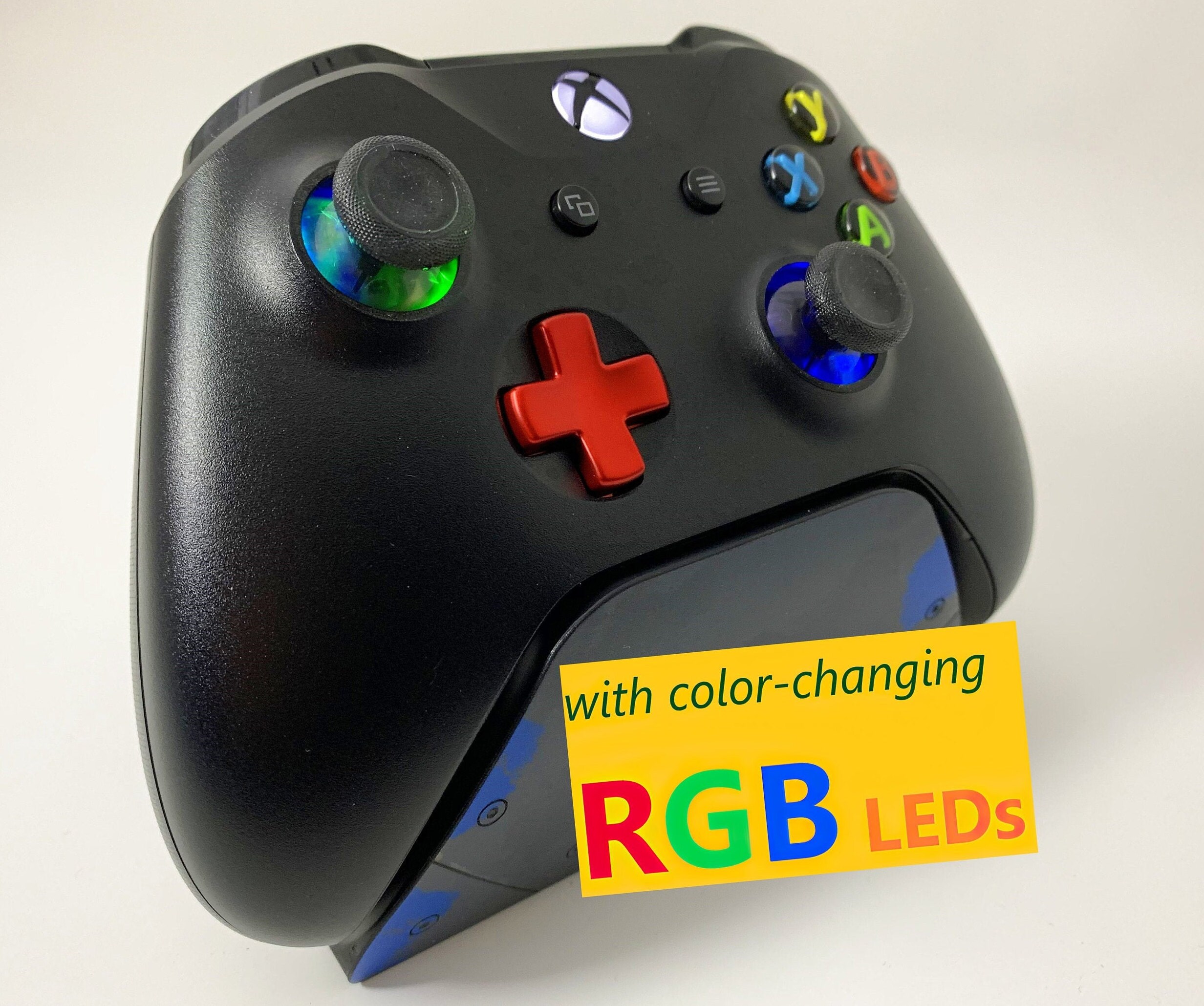PROFESSIONALLY REFURBISHED Black Xbox One Controller W LED Mod - Etsy