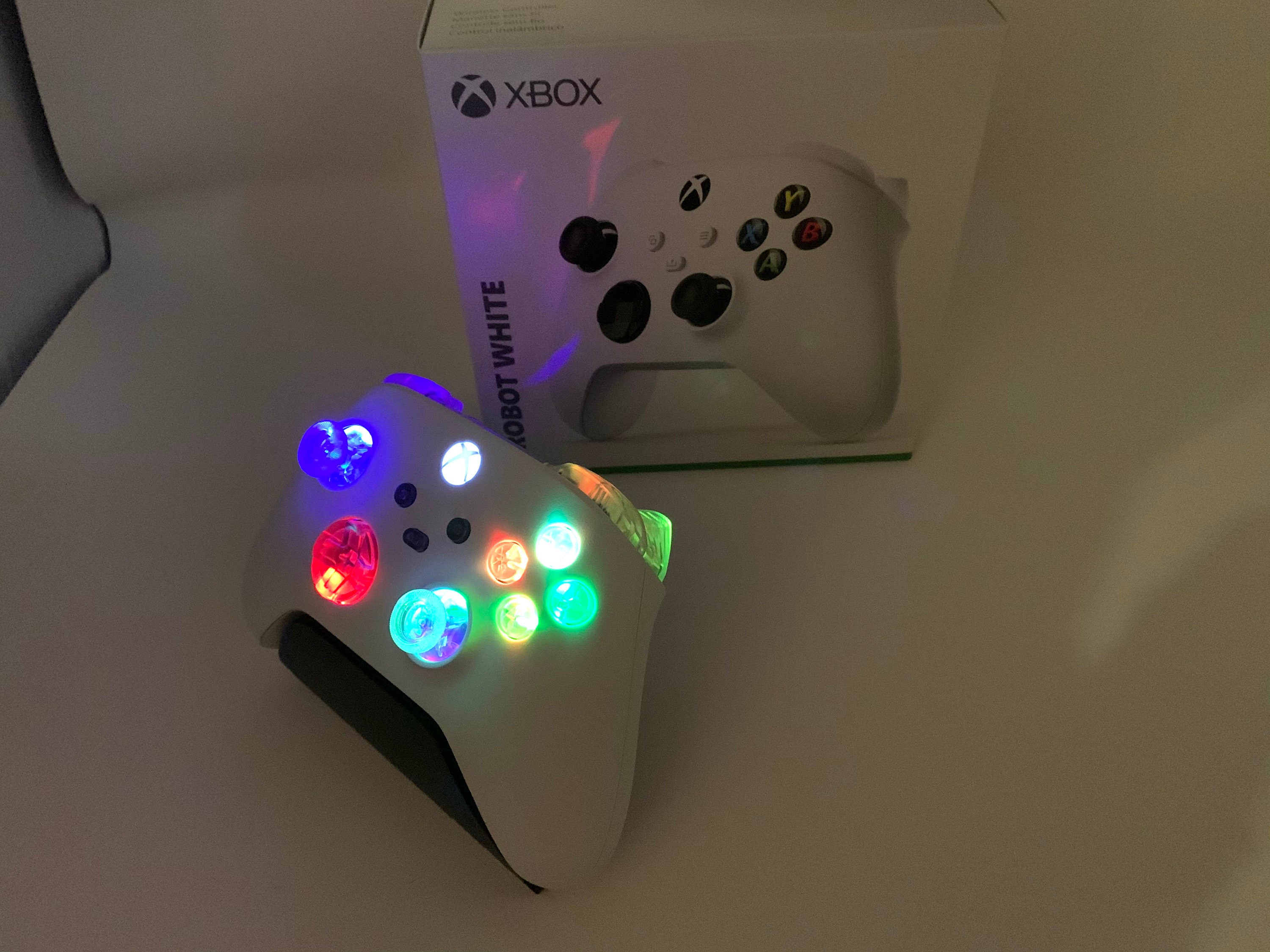 BRAND NEW White Xbox One Controller W Color Changing LED Mod Gaming - Etsy