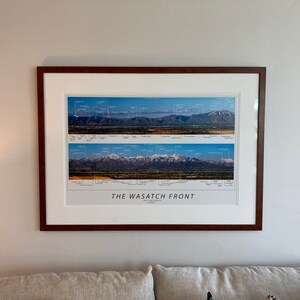 Large Canvas/poster Print of Wasatch Front Place Names | Free Shipping ...