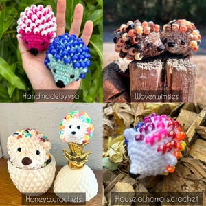 Beaded Fidget Hedgehog Crochet Pattern: Beginner Friendly, No Sew ...