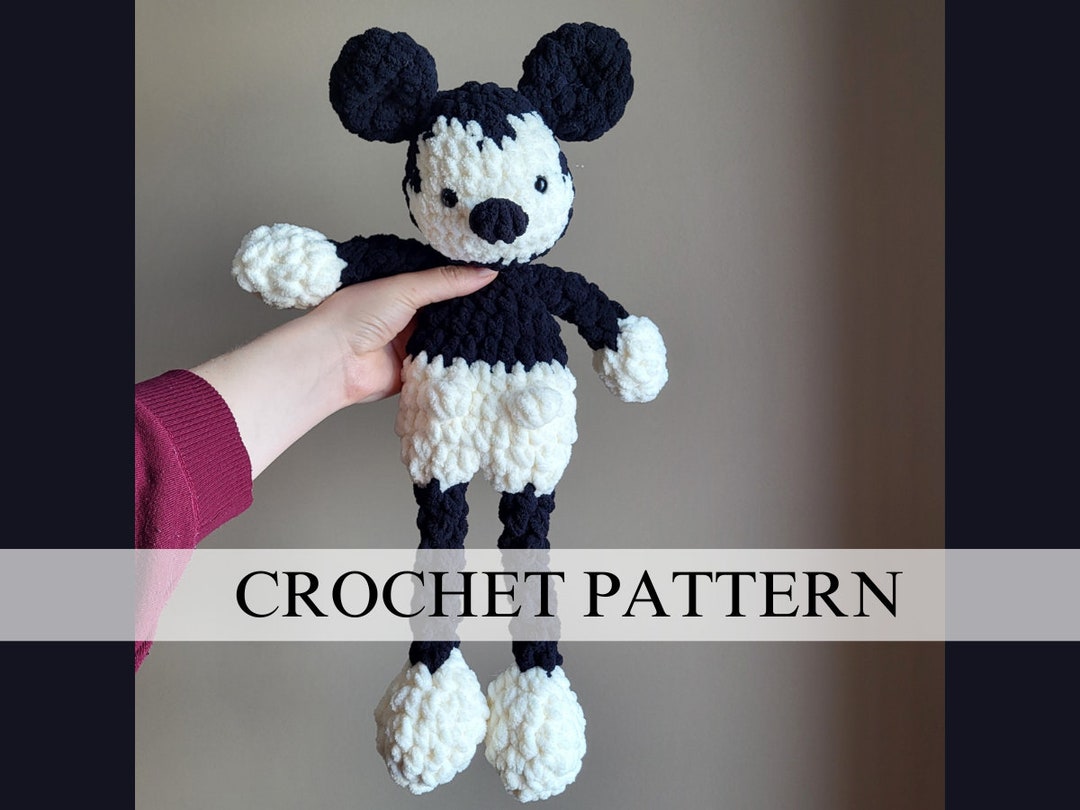 Steamboat Mickey Crochet Pattern | Steamboat Mouse Crochet Pattern | Mickey Amigurumi | Crochet ...