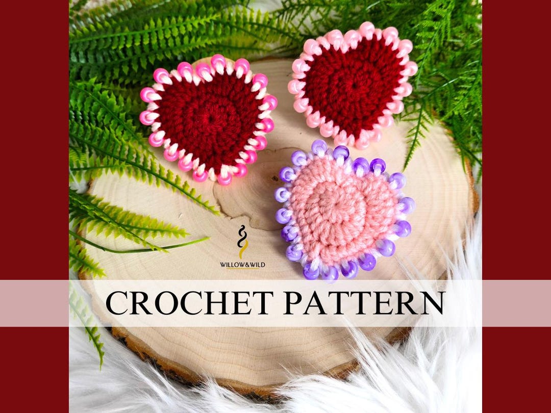 Beaded Fidget Heart Crochet Pattern: Beginner Friendly, No Sew, Sensory ...