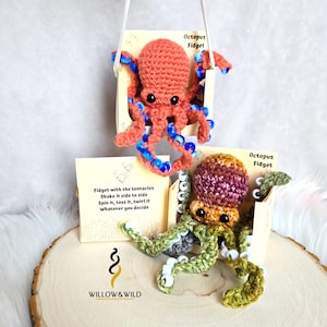 Beaded Fidget Octopus Crochet Pattern: Beginner Friendly, No Sew ...