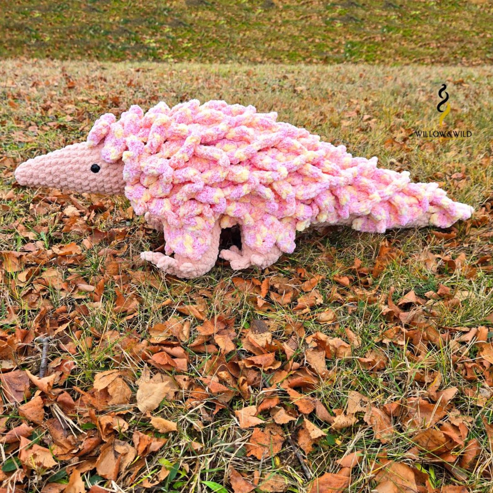 Aureli the Pangolin Crochet Pattern: Life Sized Amigurumi, Crochet ...