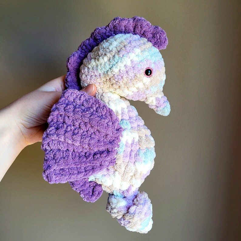 Melody the Seahorse Knotted Lovey Pattern | Seahorse Crochet Pattern ...