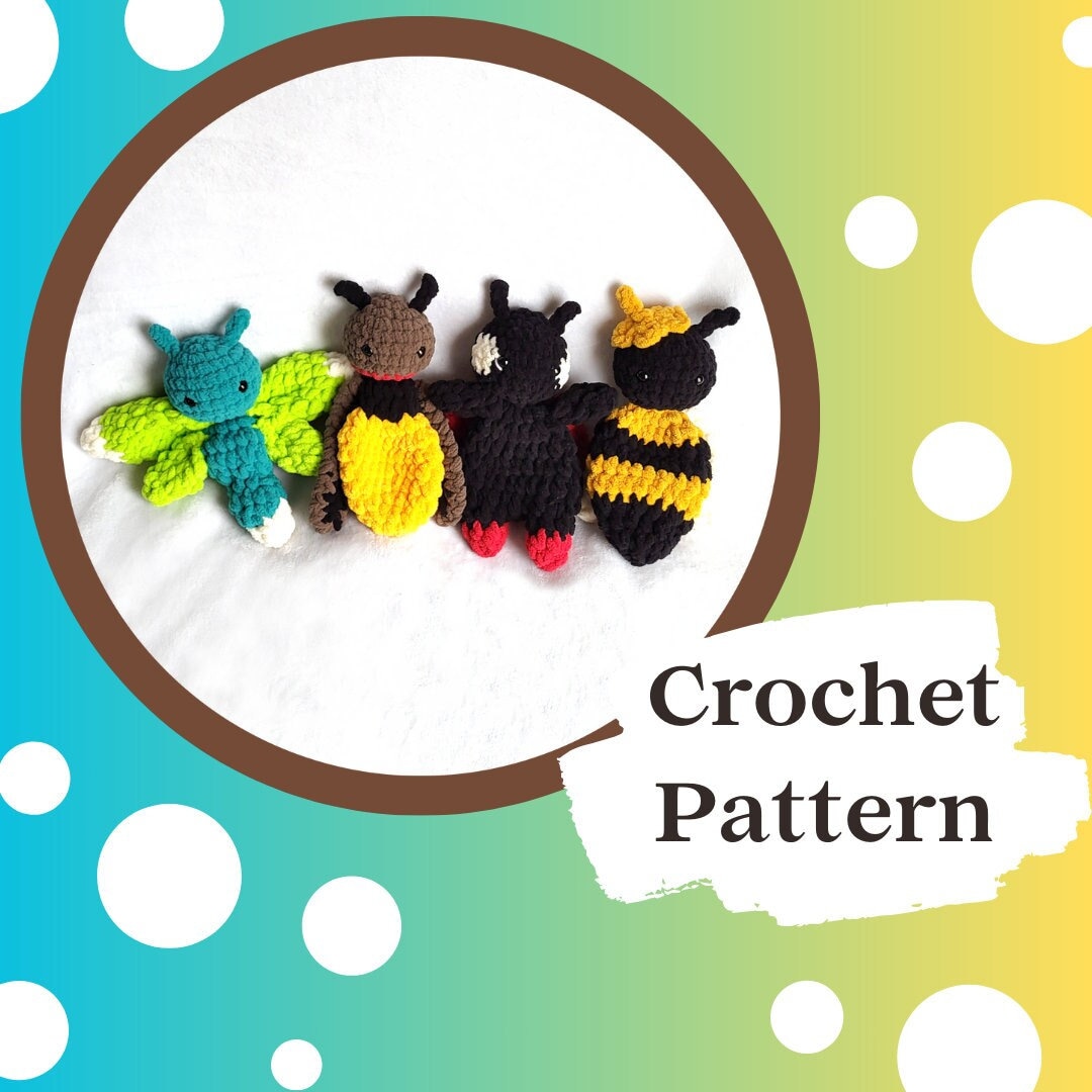 Four Buggity Bub Patterns | Bug Crochet Pattern | Crochet Firefly ...