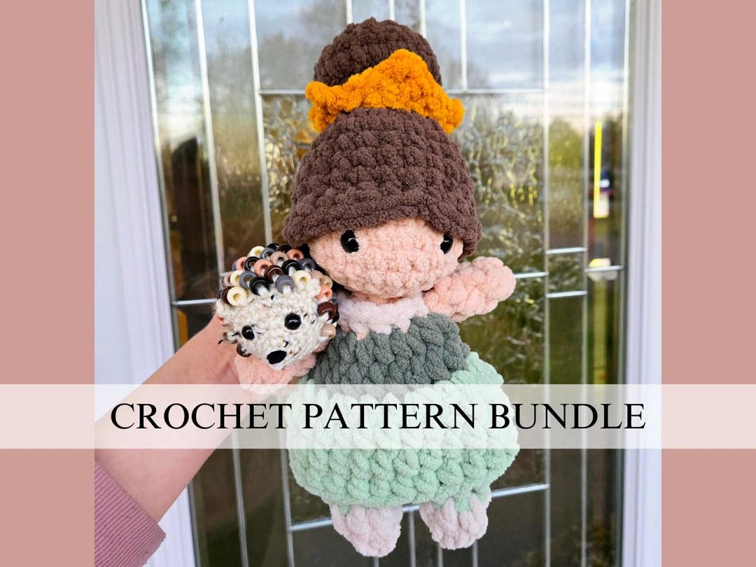 Princess & Hedgehog Bundle Pattern | Princess Crochet Pattern ...