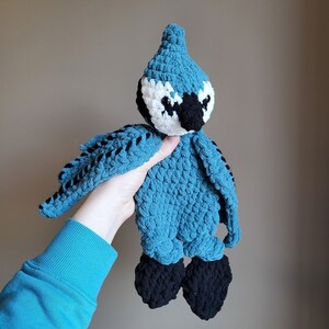 Baxter the Bluejay Knotted Lovey Pattern | Bluejay Crochet Pattern ...