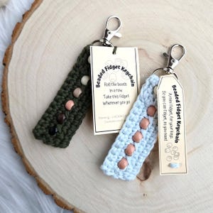 Beaded Fidget Keychain Crochet Pattern: Beginner Friendly, No Sew (PDF ...