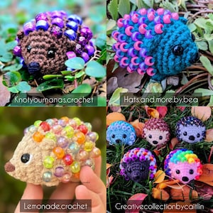 Beaded Fidget Hedgehog Crochet Pattern: Beginner Friendly, No Sew ...