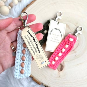Beaded Fidget Keychain Crochet Pattern: Beginner Friendly, No Sew (PDF ...