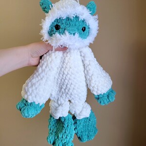 Yowie the Yeti Knotted Lovey Pattern | Yeti Crochet Pattern Only ...