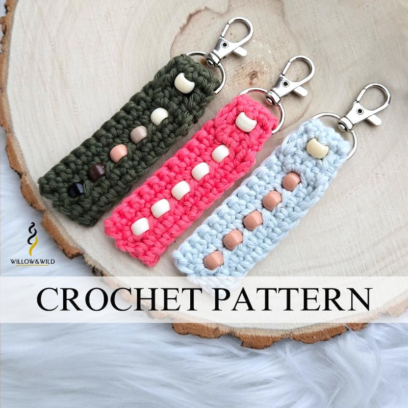 Beaded Keychain - Etsy