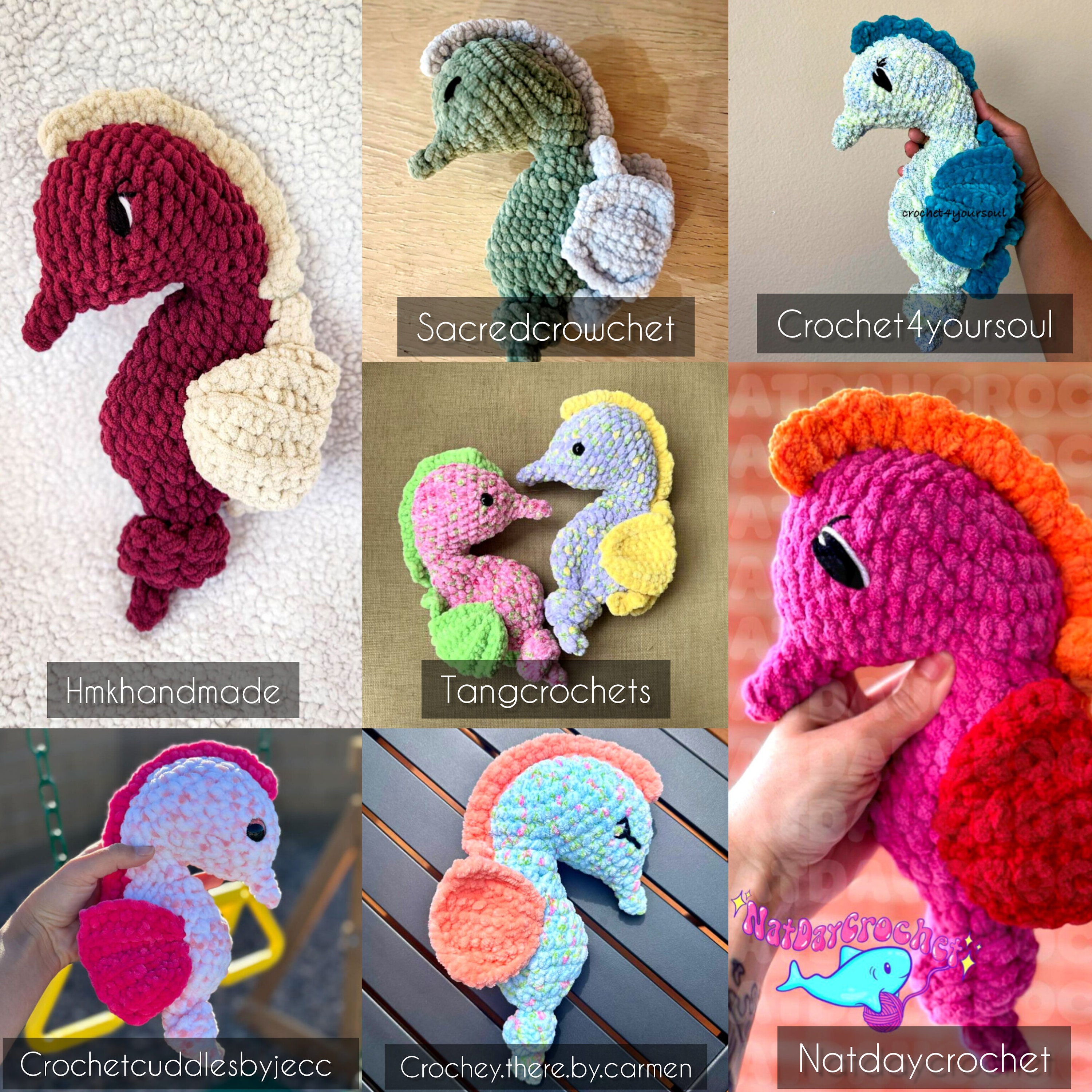Melody the Seahorse Knotted Lovey Pattern | Seahorse Crochet Pattern ...