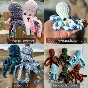 Beaded Fidget Octopus Crochet Pattern: Beginner Friendly, No Sew ...