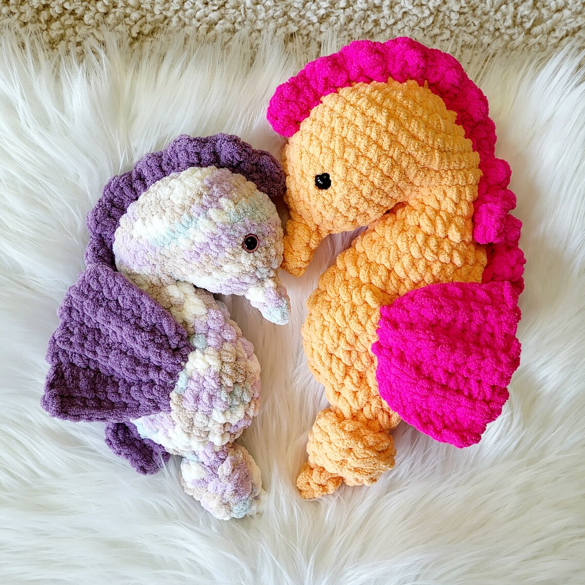 Melody the Seahorse Knotted Lovey Pattern | Seahorse Crochet Pattern ...