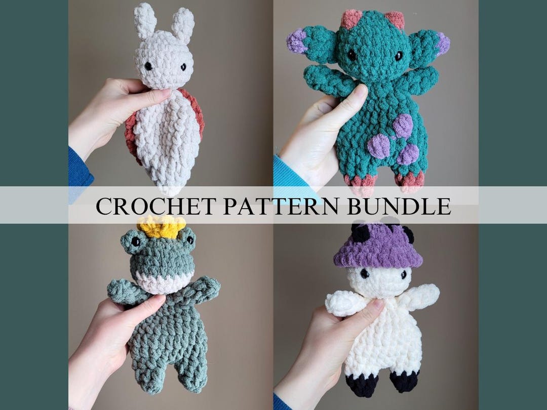 Four Swamp Bub Patterns | Snail Crochet Pattern | Frog Crochet Pattern ...