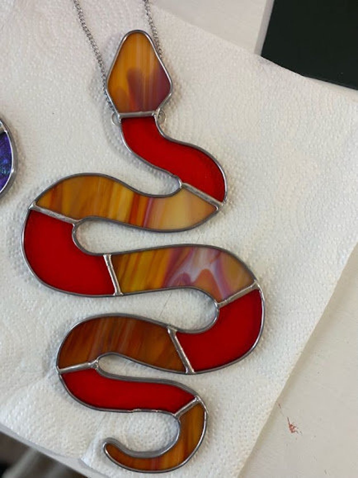 Stained Glass Snake - Etsy