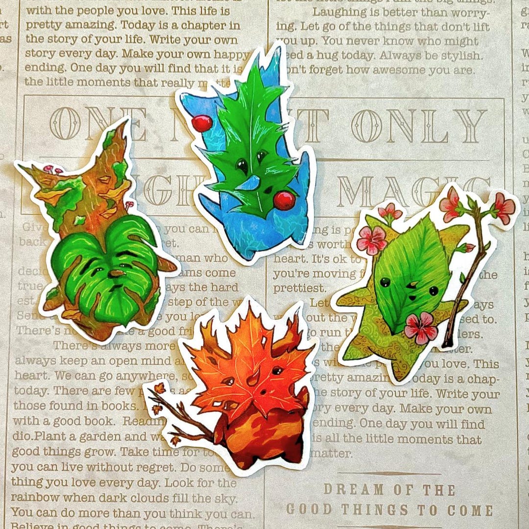 Seasonal Korok Vinyl Stickers | Legend of Zelda Breath of the Wild - Etsy