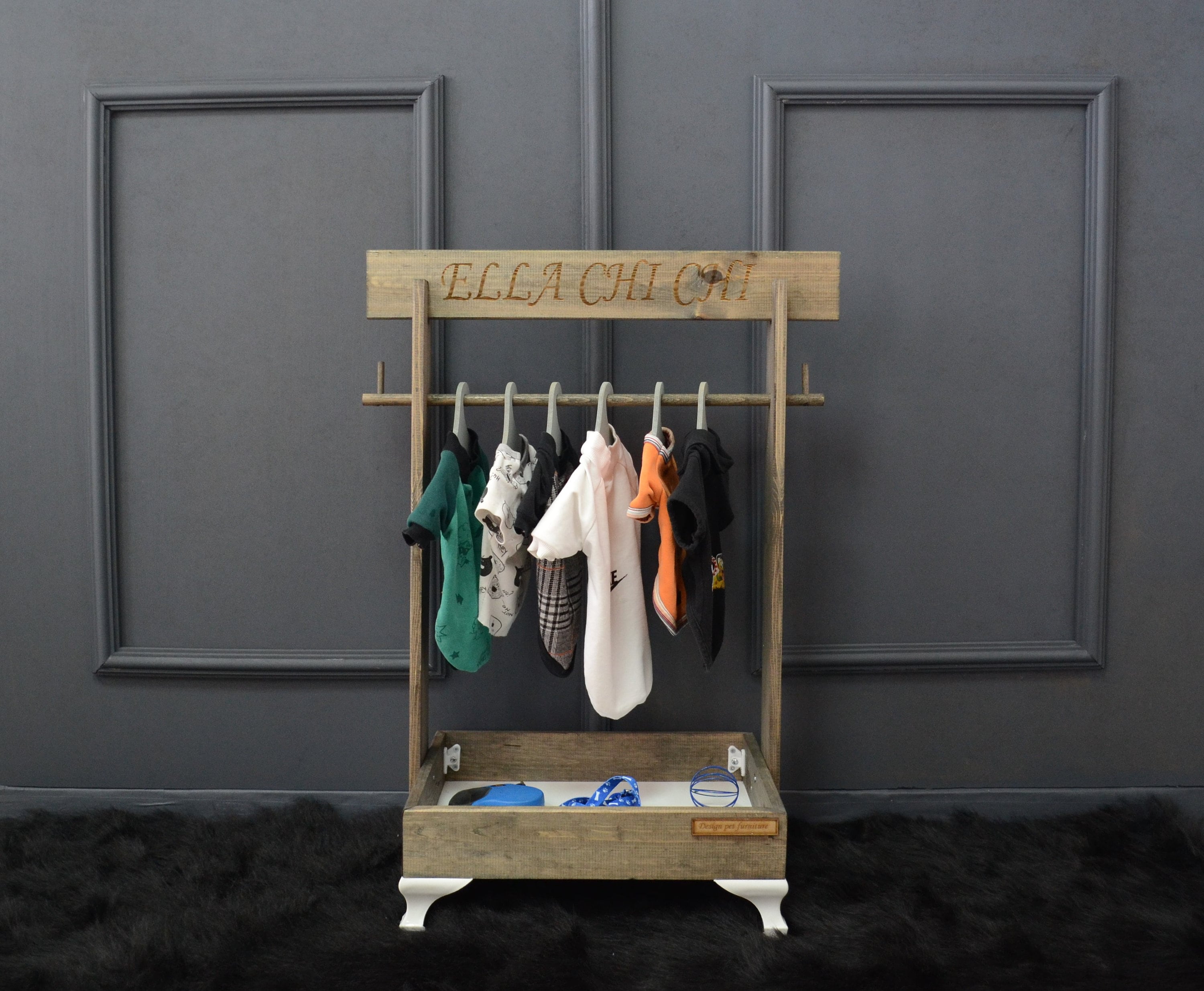 Black Wardrobe Dog Wardrobe Dog Clothing Rack Pet Wardrobe - Etsy