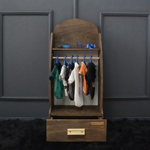 Personalized Dog Wardrobe, Wardrobe for Dog Clothes, Dog Clothing Rack ...