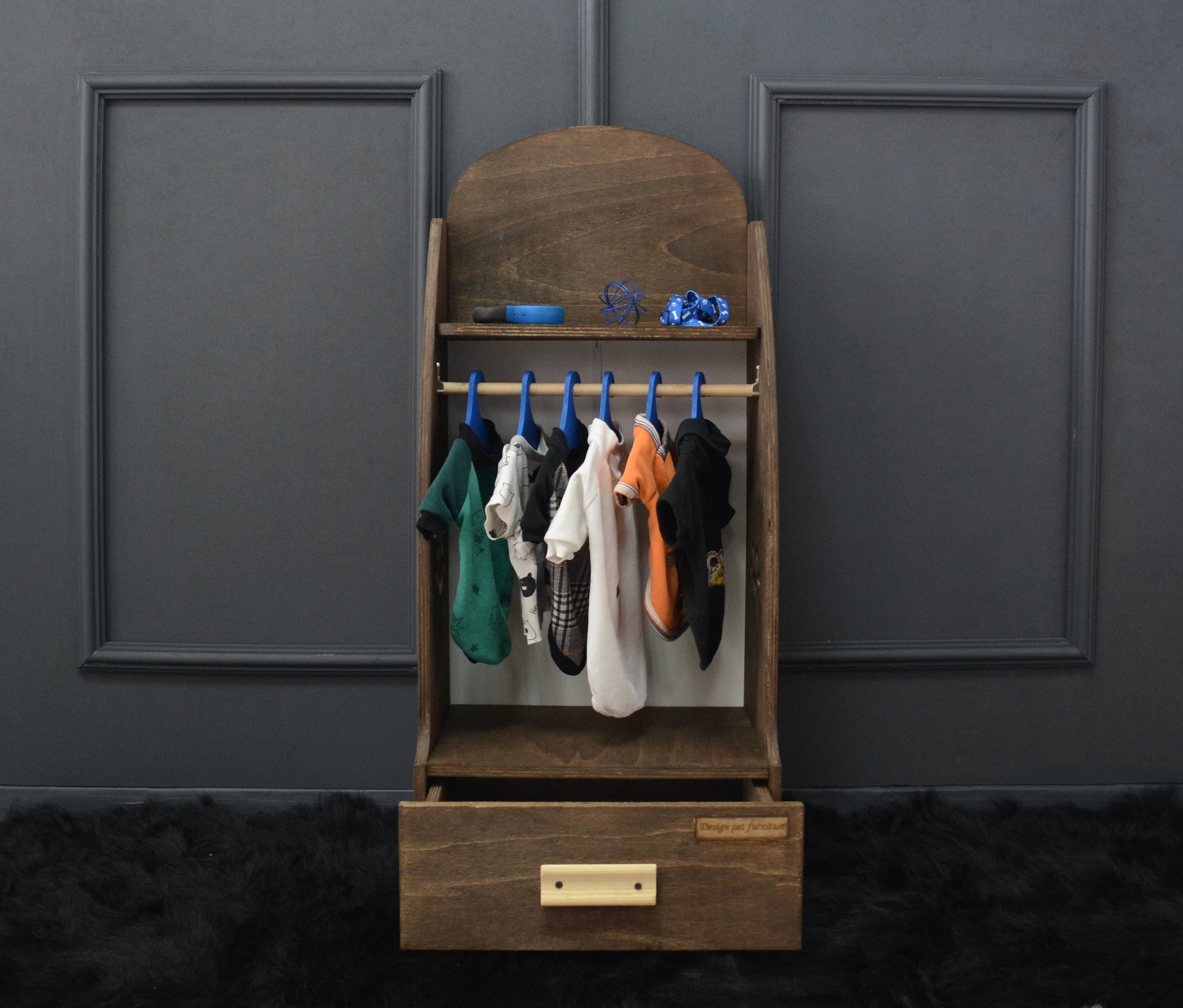Personalized Dog Wardrobe, Wardrobe for Dog Clothes, Dog Clothing Rack ...