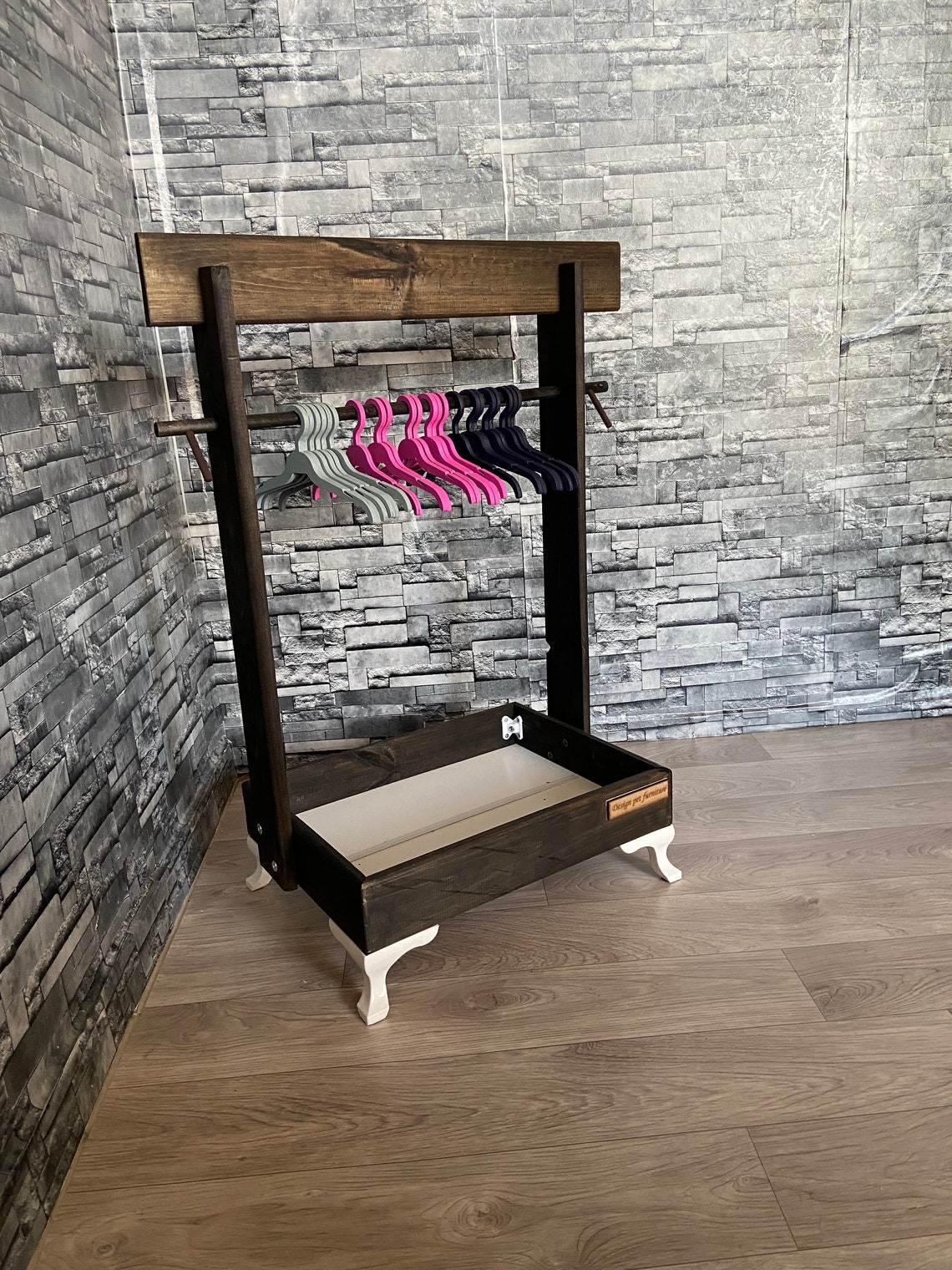 Black Wardrobe Dog Wardrobe Dog Clothing Rack Pet Wardrobe | Etsy