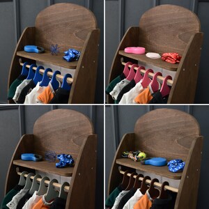 Personalized Dog Wardrobe, Wardrobe for Dog Clothes, Dog Clothing Rack ...