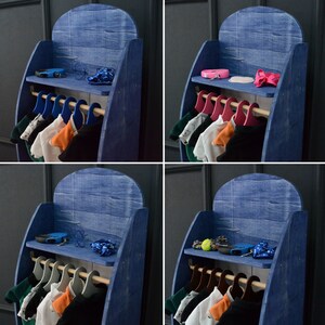 Dog Clothes Wardrobe, Pet Closet Organizer, Rack for Pets/dolls/baby ...