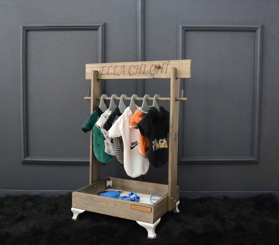 Black Wardrobe, Dog Wardrobe, Dog Clothing Rack, Pet Wardrobe ...