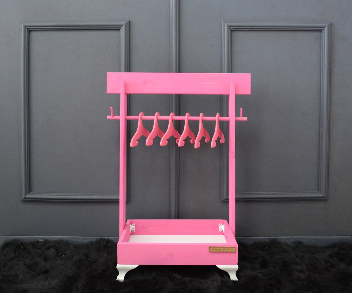 Pink Wardrobe, Dog Wardrobe, Dog Clothing Rack, Pet Wardrobe ...