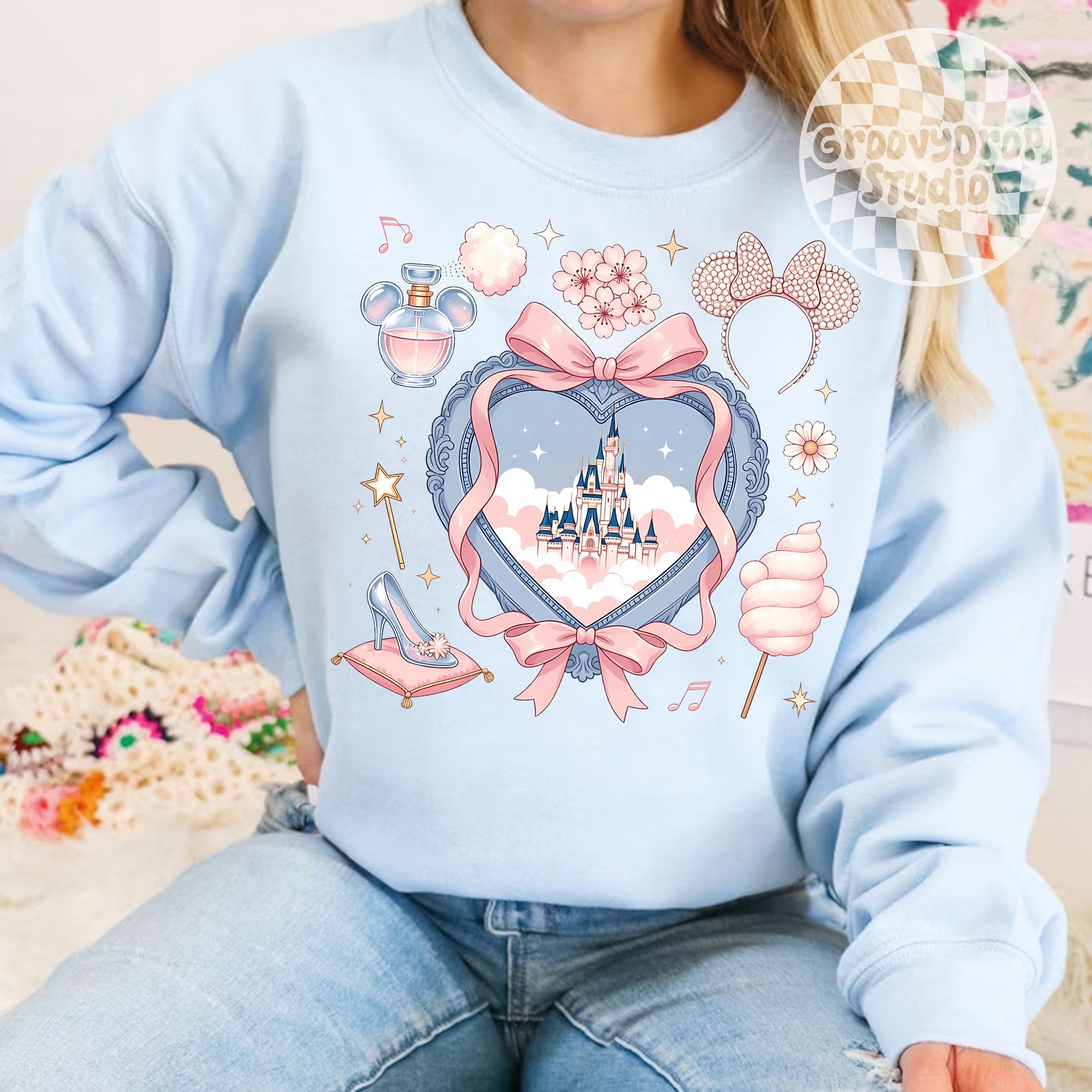 Coquette Fairytale Castle PNG, Pink Princess Bow Png, Cartoon Pink ...