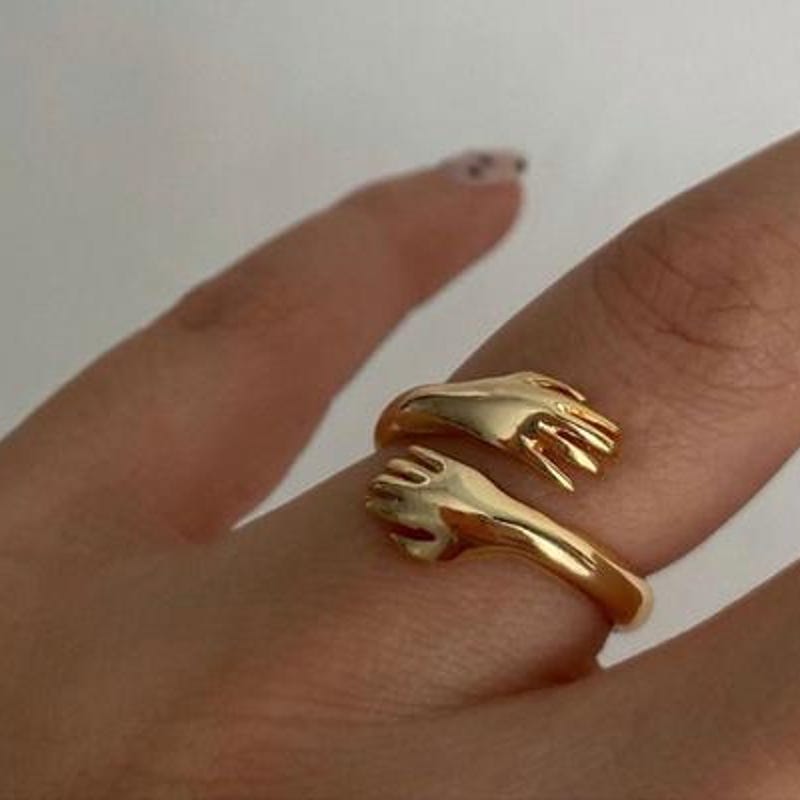 Hug Ring Gold - Etsy