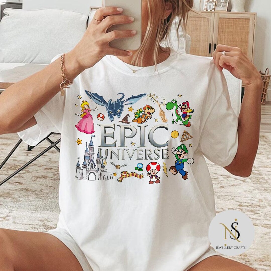 Personalized Super Mario Epic Universe Shirt, Mario Luigi Princess ...